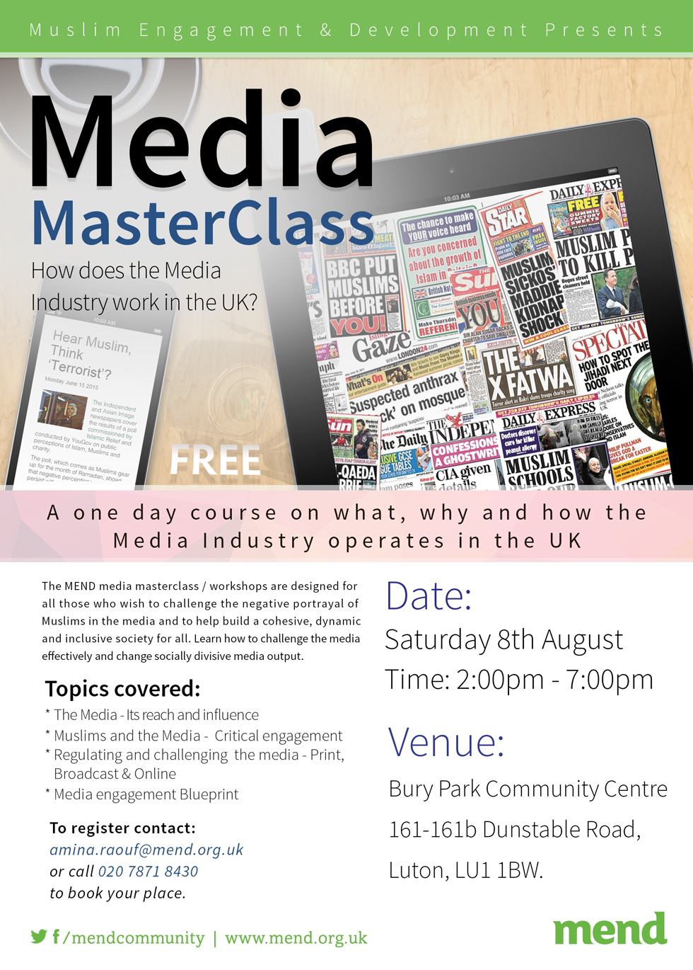 Media_Masterclass_Luton - Muslim Engagement and Development