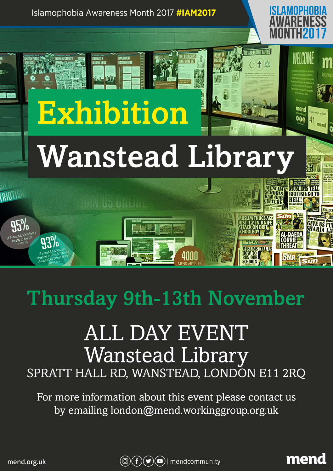 Exhibition-Wanstead-Library2 - Muslim Engagement and Development