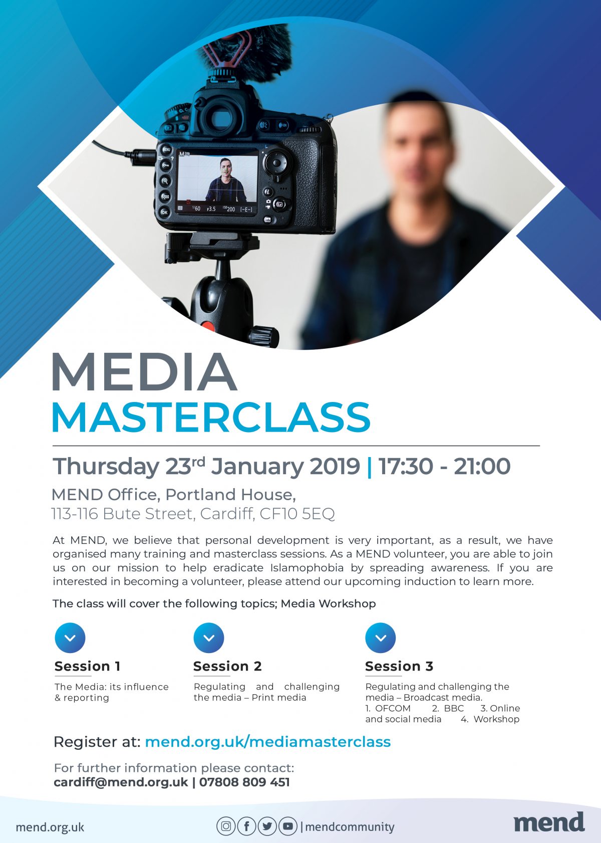 Media Masterclass - 23rd January 2020 - Muslim Engagement and Development