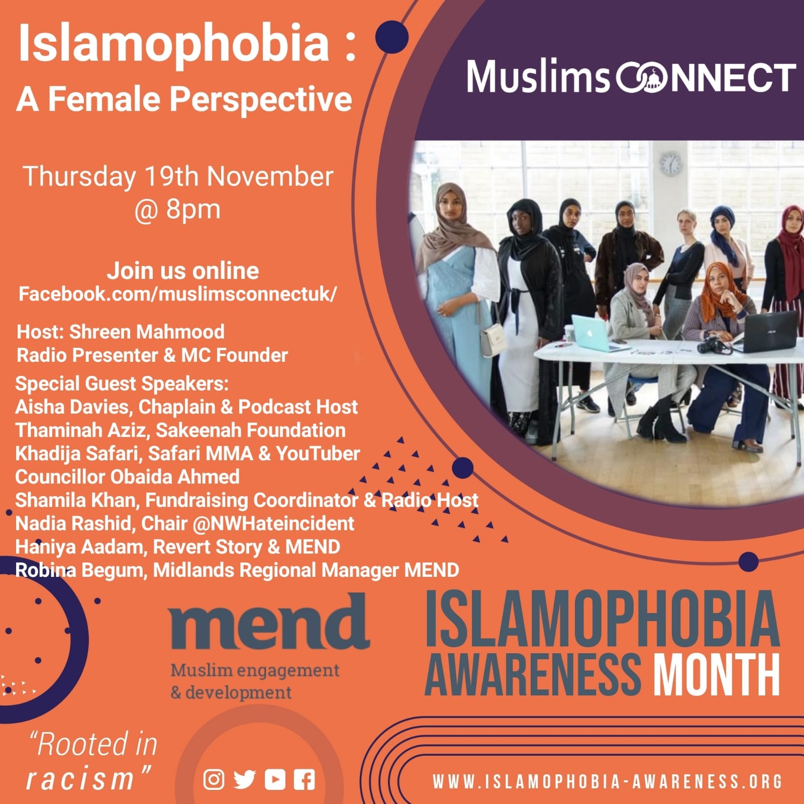 Muslims Connect and MEND: Islamophobia: A Female Perspective - Muslim ...